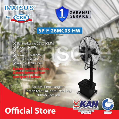 SPRAY FAN WATERPROOF MOTOR SP-F-MC03-HW SERIES (Size 26 & 30 Inch, 41L ...